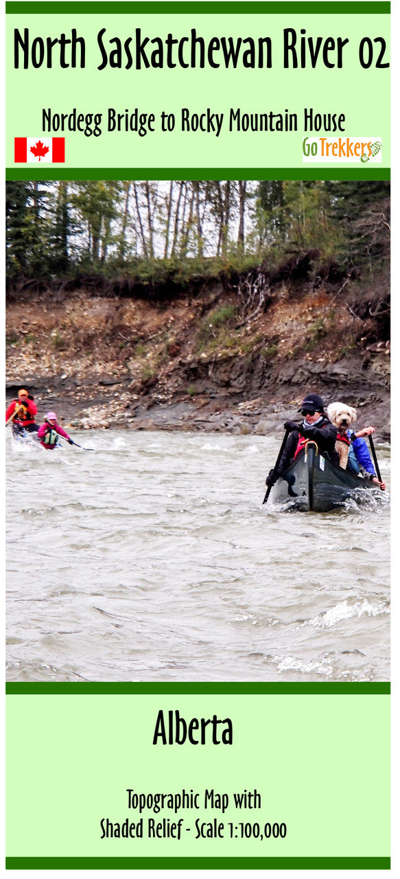 Go Trekkers North Saskatchewan River Paper Map – AQOutdoors