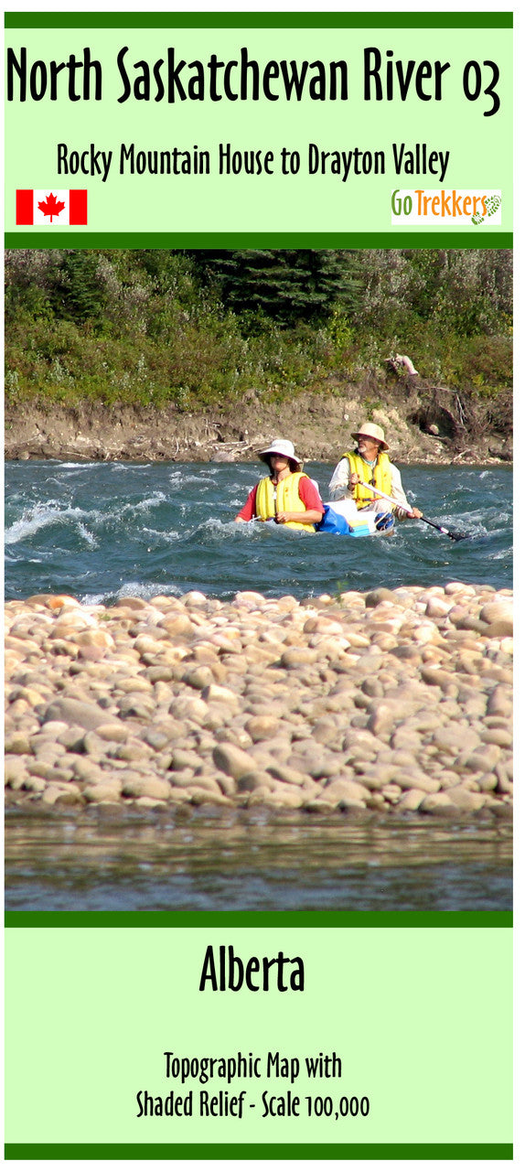 Go Trekkers North Saskatchewan River Paper Map – AQOutdoors
