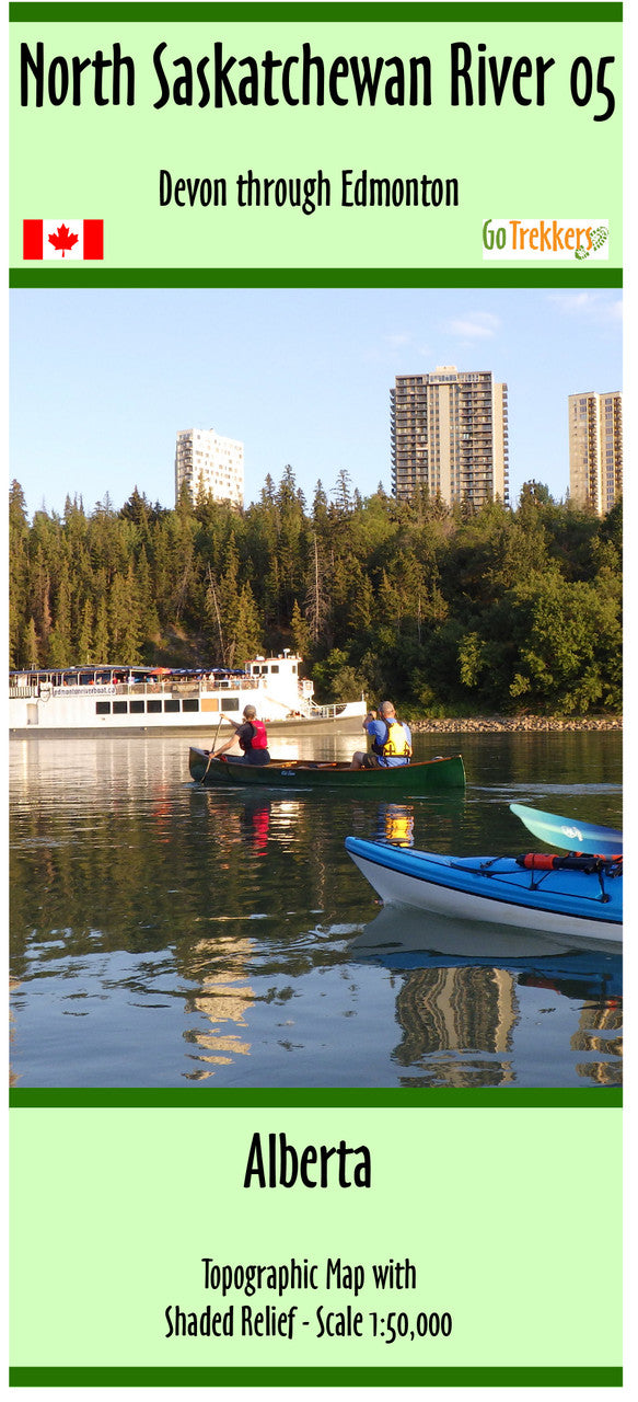 Go Trekkers North Saskatchewan River Paper Map – AQOutdoors