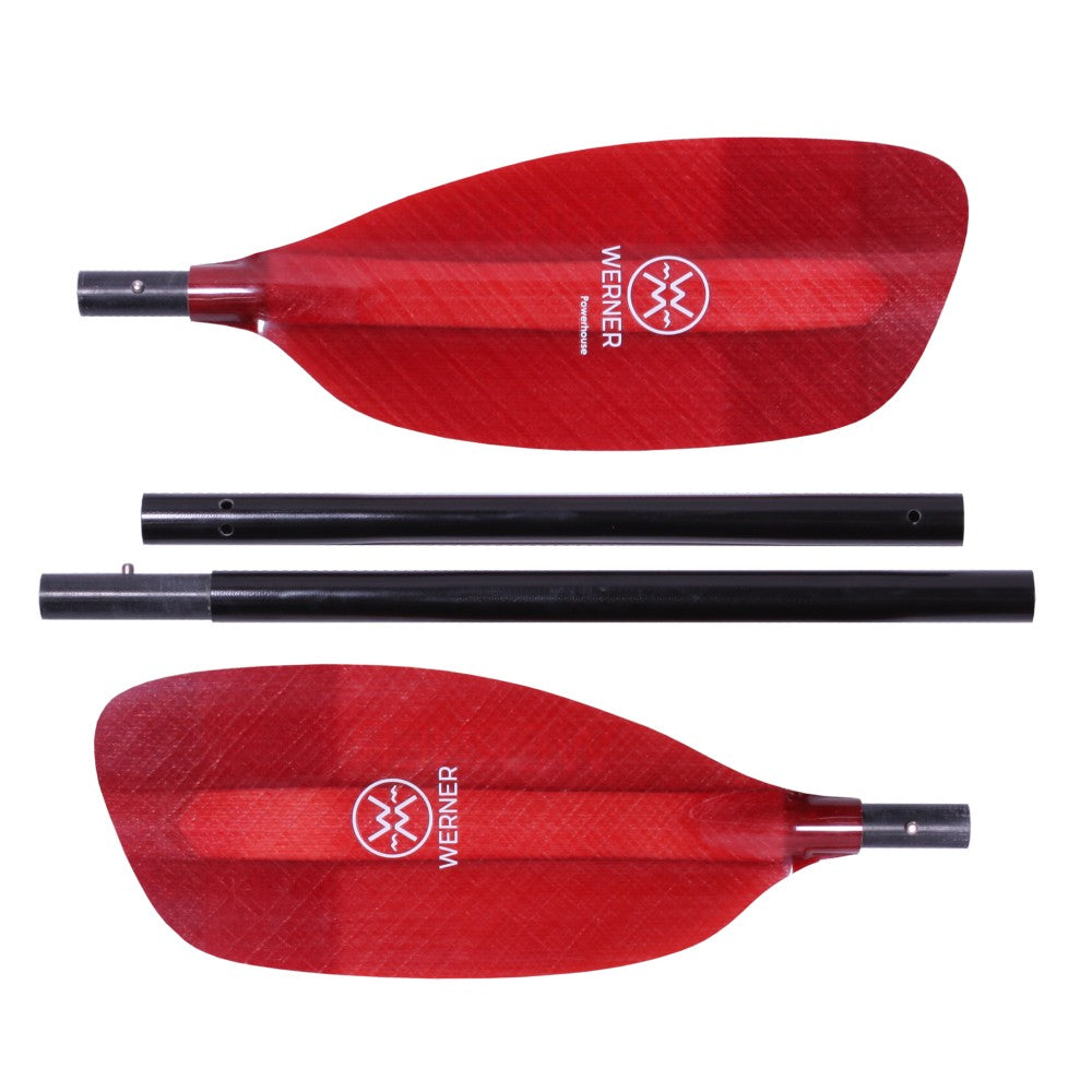 Werner Powerhouse 4 pc. Paddle | Whitewater Kayak Paddles | Aquabatics ...